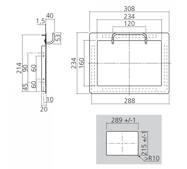 Here's the translation:Stainless steel built-in waste chute for kitchen ...